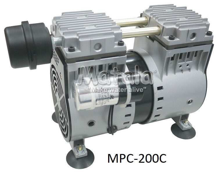 Matala Lake Aeration Rocking Piston Compressors w Air Filter, Manifold ...